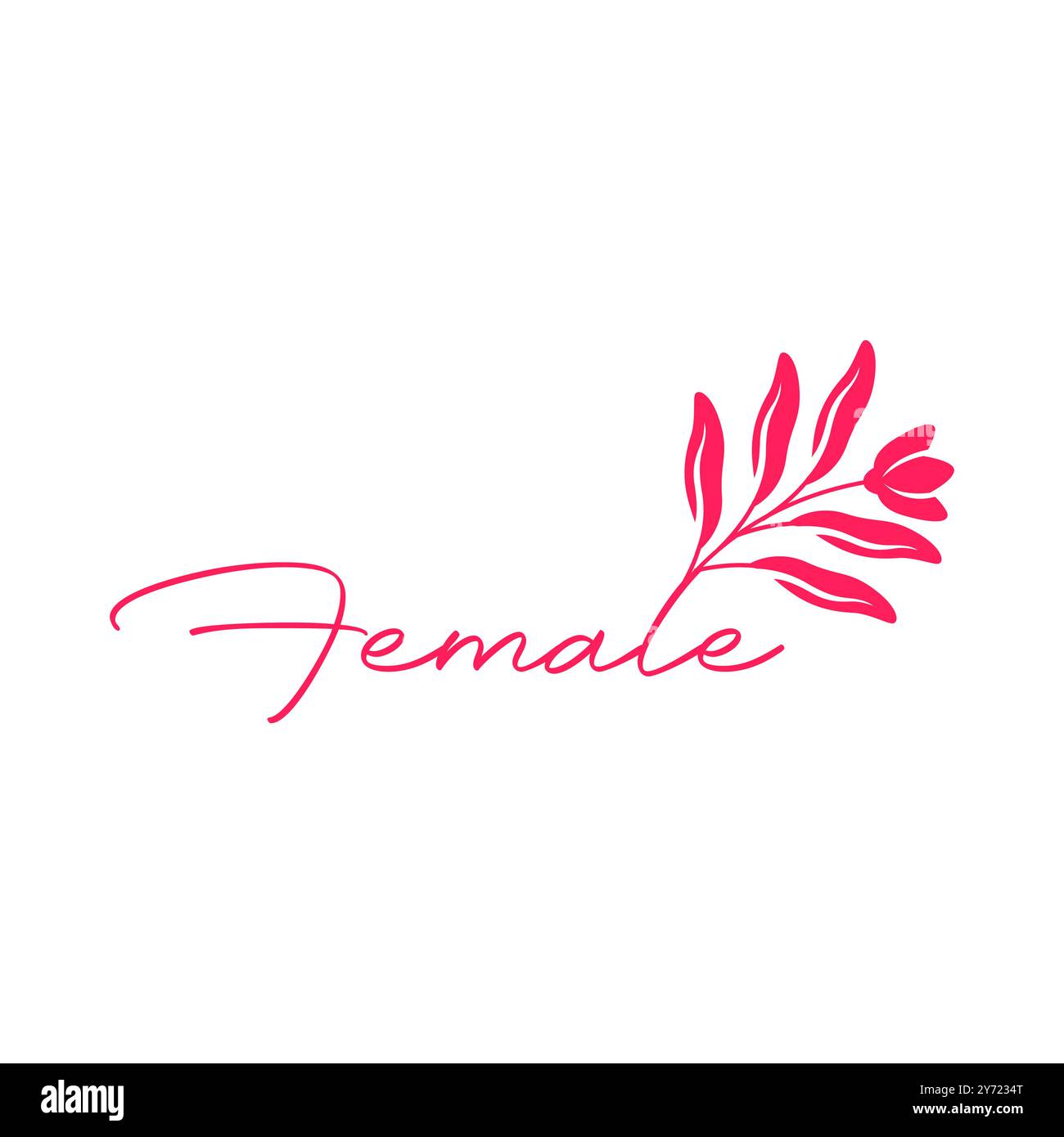 female gardening feminine logo design vector Stock Vector Image & Art ...