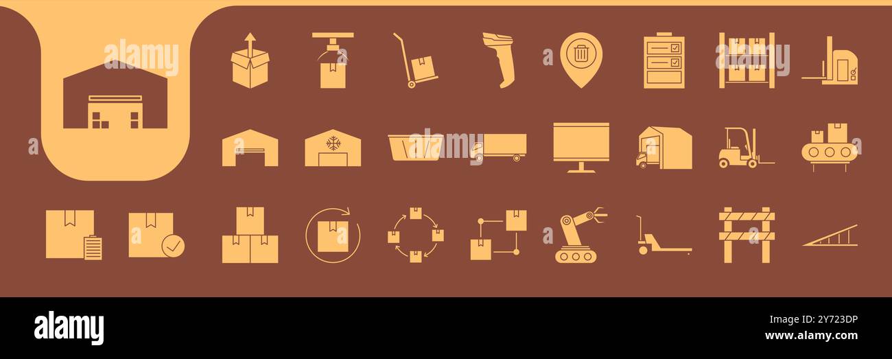 warehouse simple icon vector designs Stock Vector Image & Art - Alamy