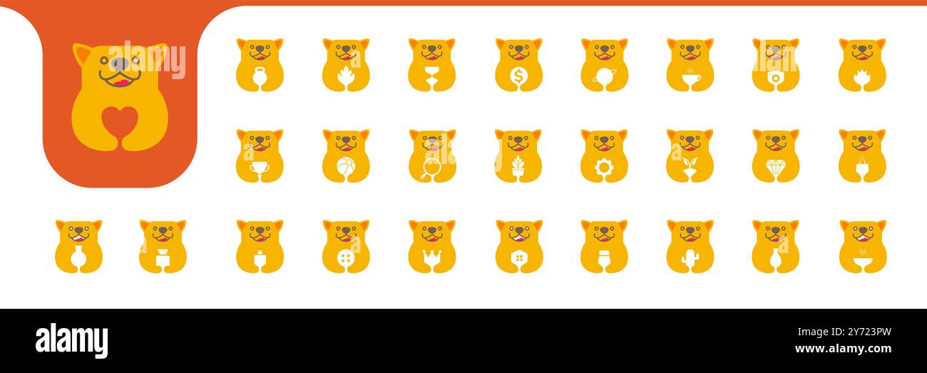 Curious orange tabby cat Stock Vector Images - Alamy