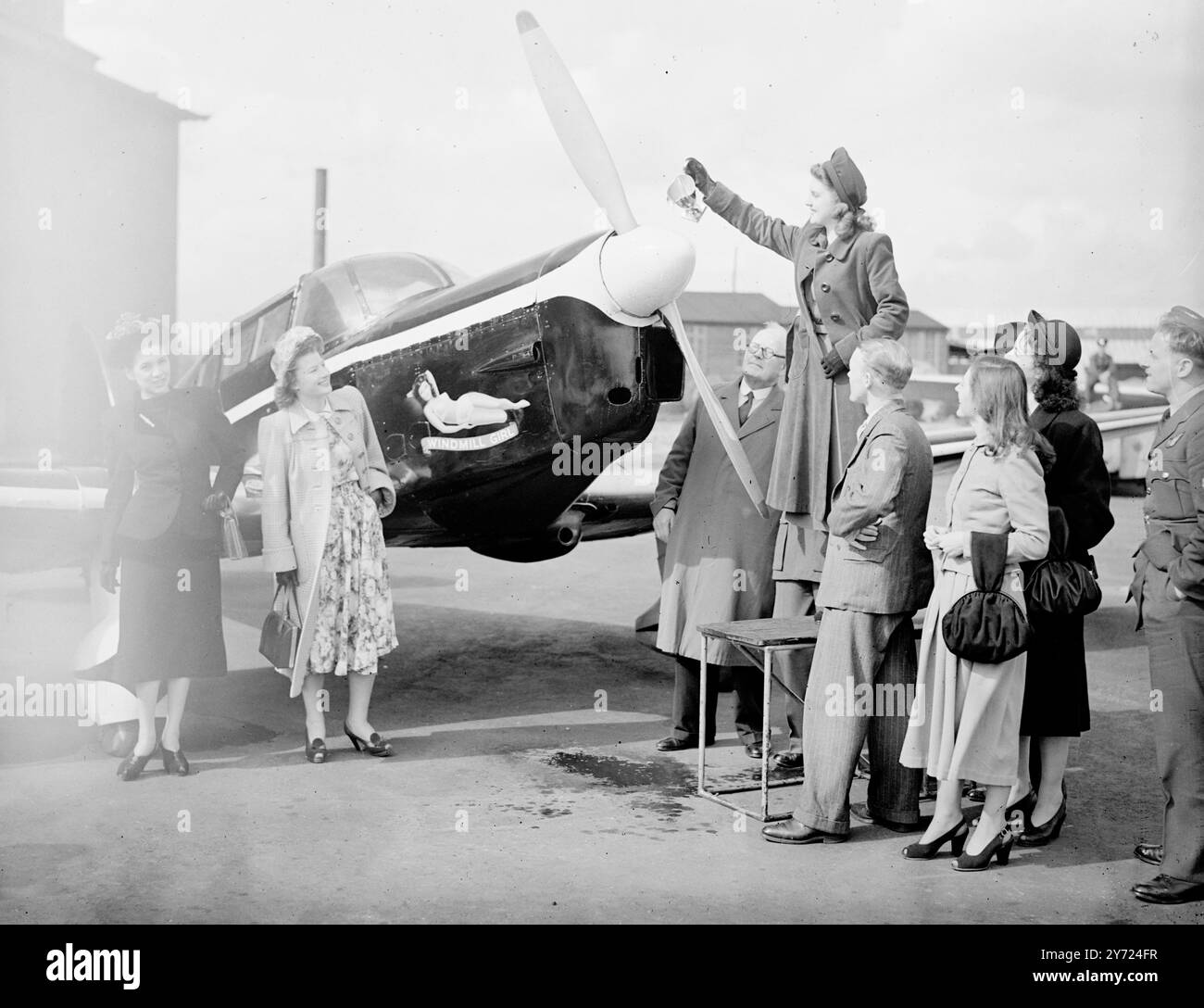 28 year old ex RAF Pilot Capt. Arthur A Mansfield of New Zealand, will ...