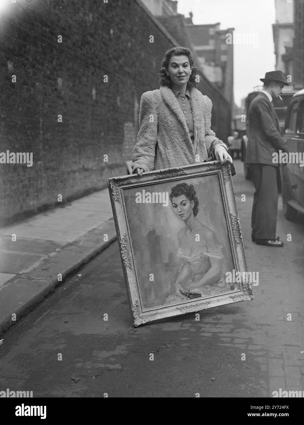 1940's portrait painting Black and White Stock Photos & Images - Alamy