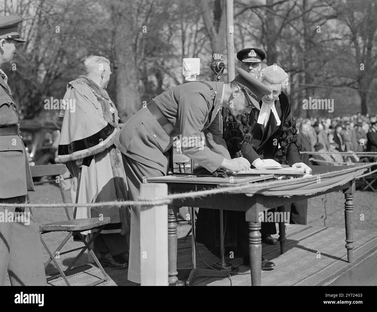 The freedom of the City was conferred at Bath, yesterday, (Saturday ...