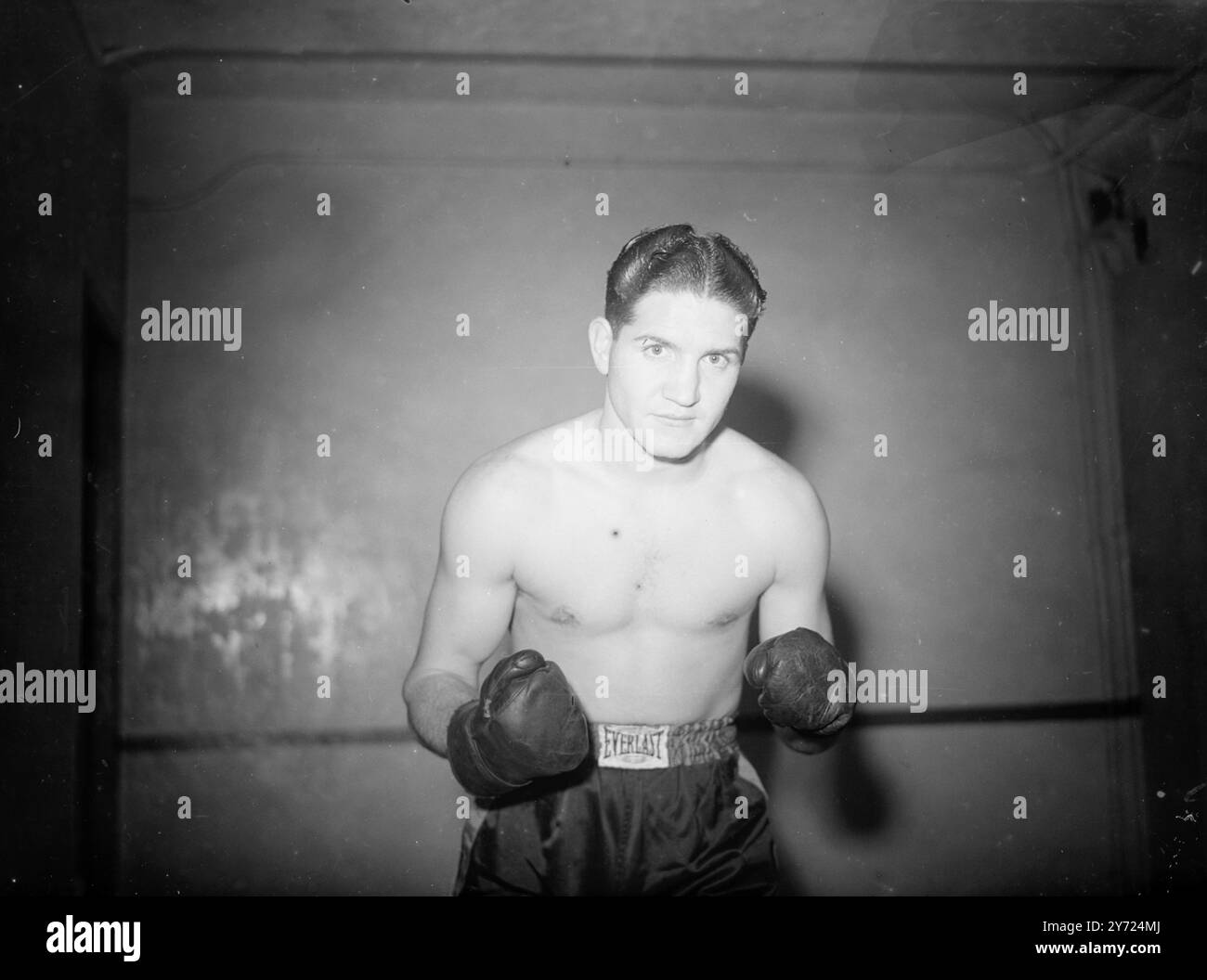 Picture shows: Jackie Solomons, South African Boxer. 8th April 1948 ...