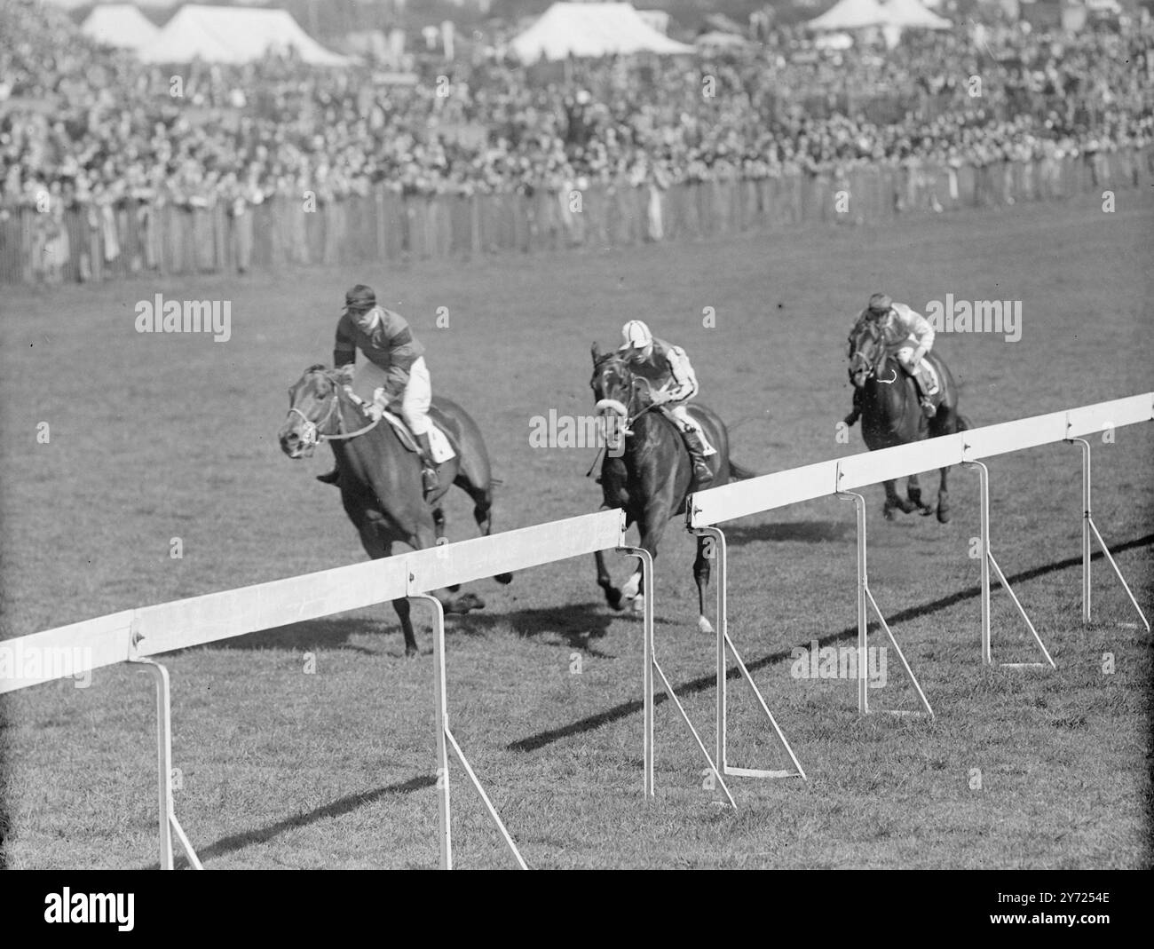 1940s track horse races man hi-res stock photography and images - Alamy