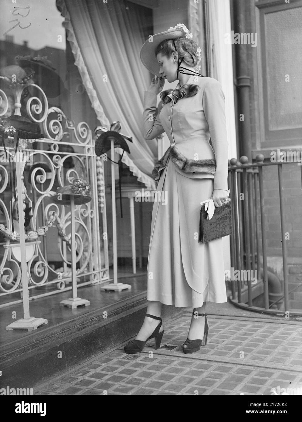 Spring In Mayfair. This young lady stopped out of the fashion shows and ...