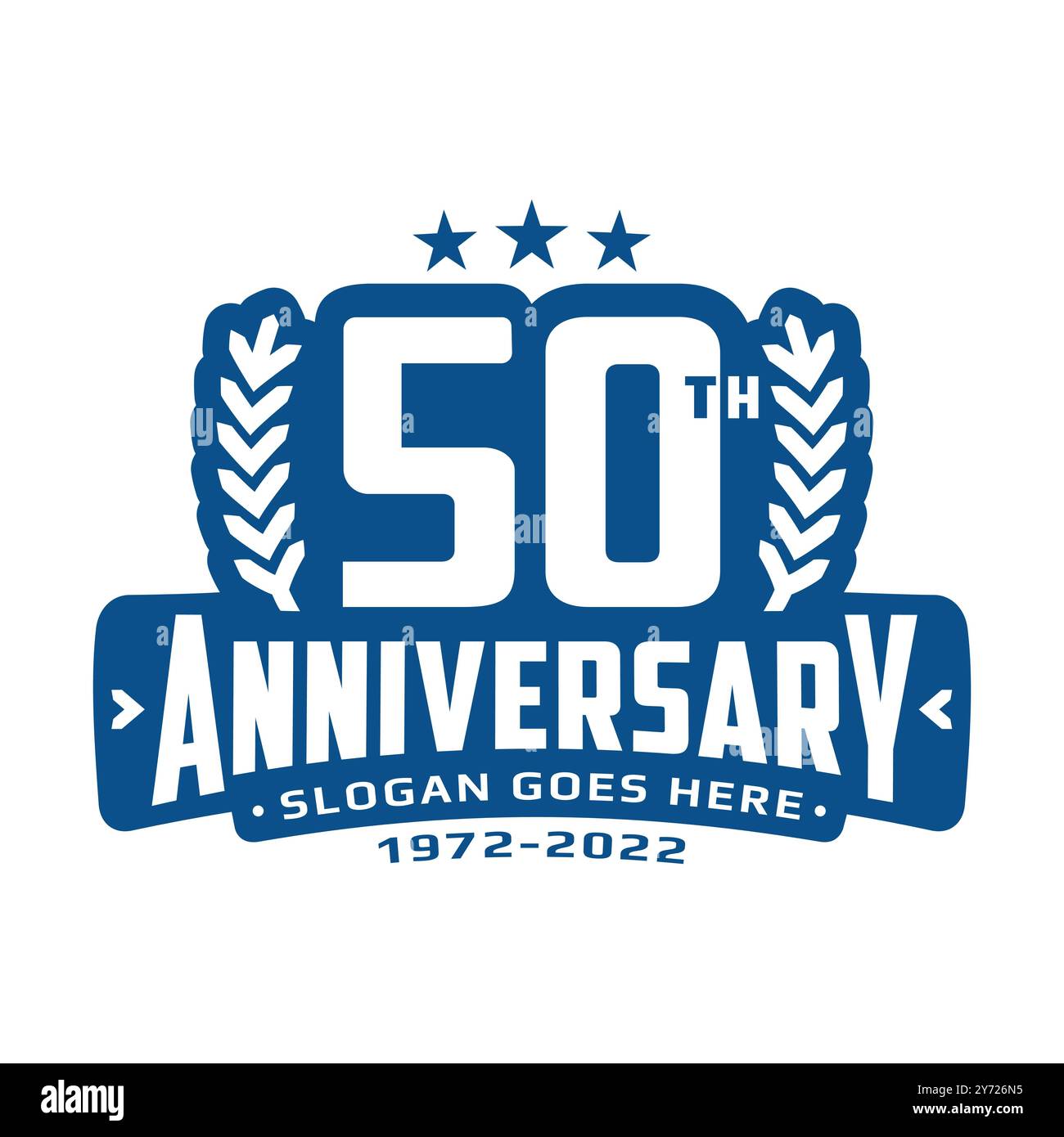 50 years anniversary logo design template. 50th anniversary celebration ...