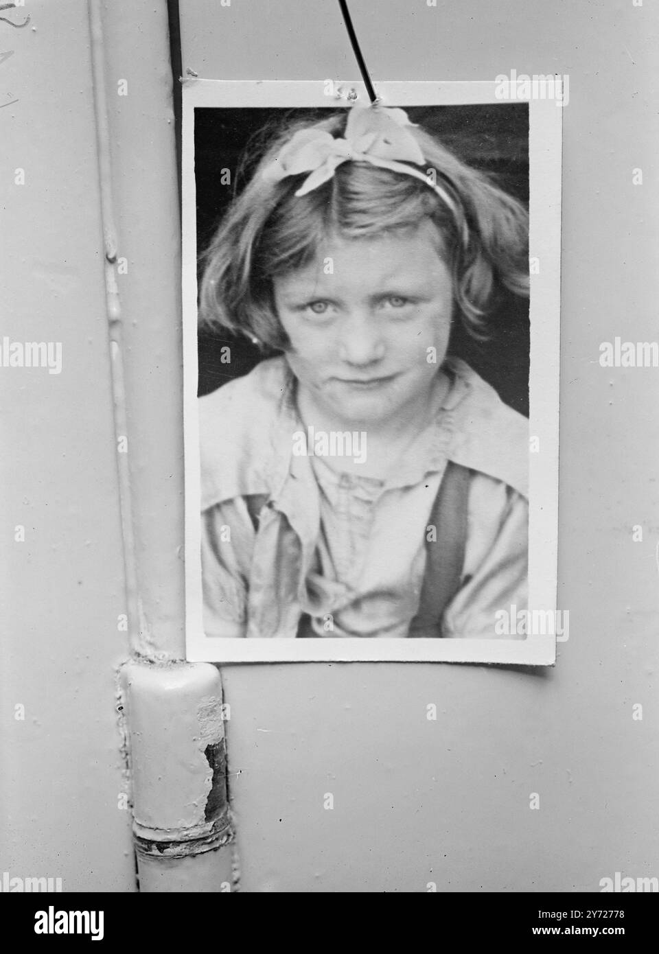 Missing child poster Eileen Lockhart Bow, London 9 February 1948 Stock ...