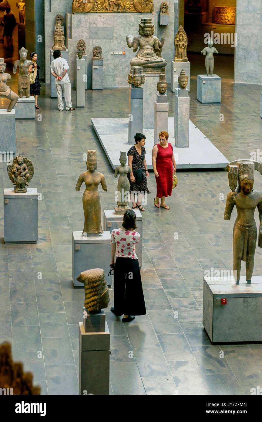 PARIS, France - Tourists in Asian Arts Museum, (Musée National des Arts ...