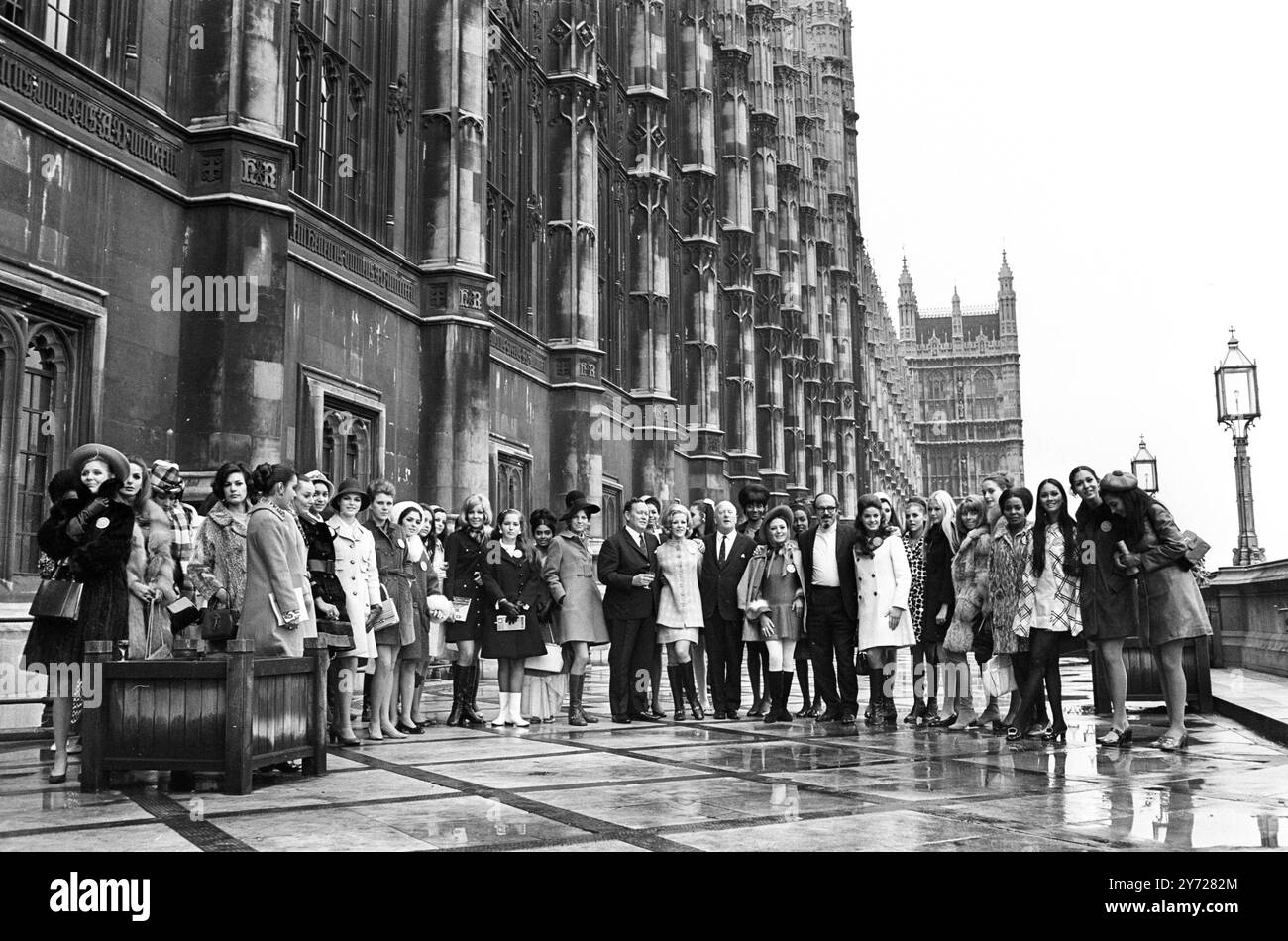 The girls in the Miss World contest visited the Houses of Parliament ...