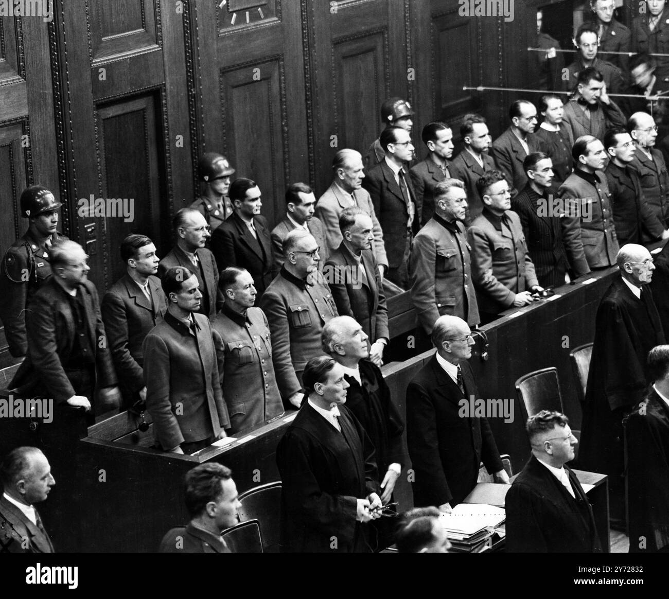 In the Courtroom where top ranking Nazis were tried recently before an ...