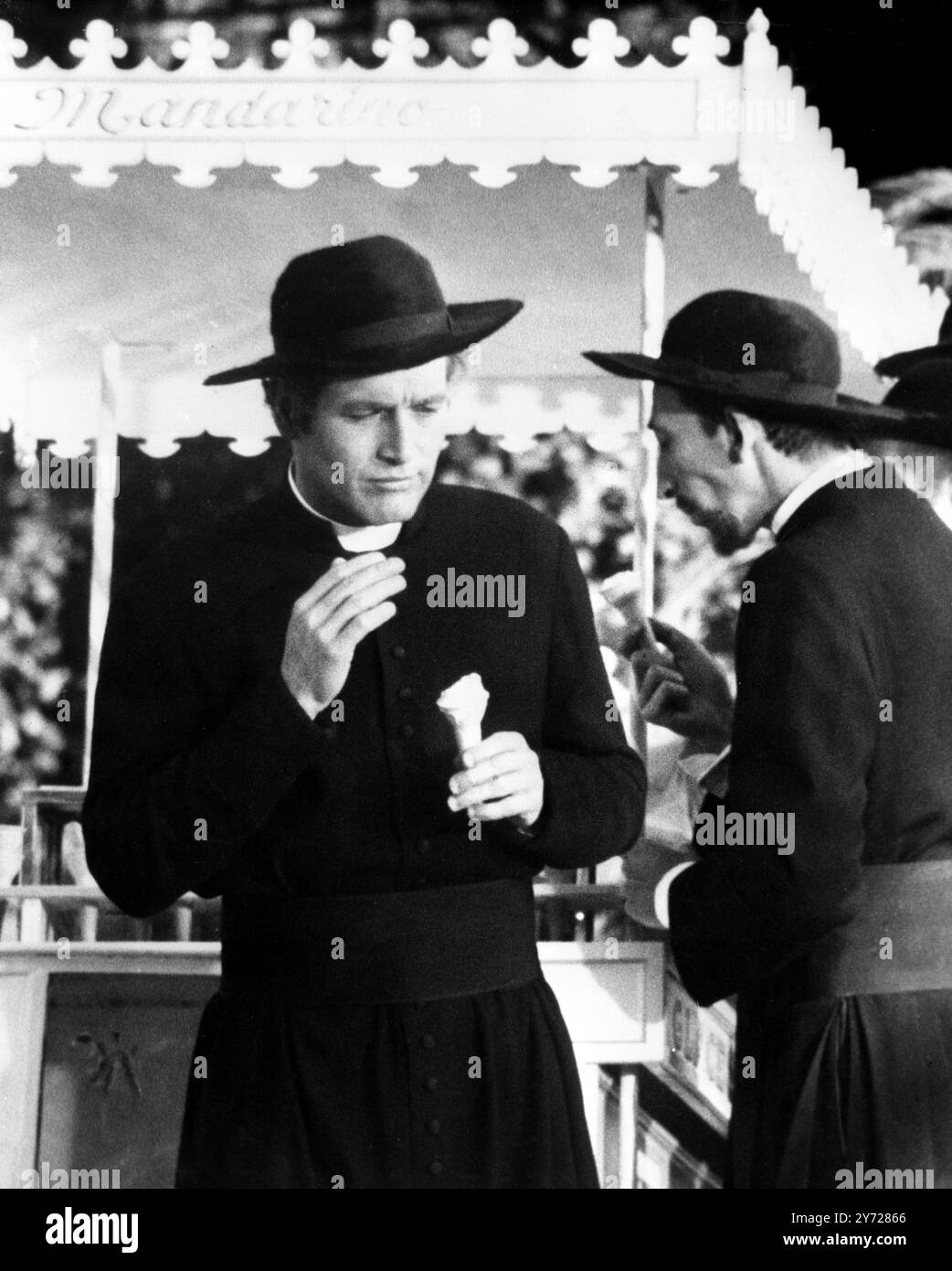 Dressed as a priest for his part in the film Lady L ..., actor Paul ...