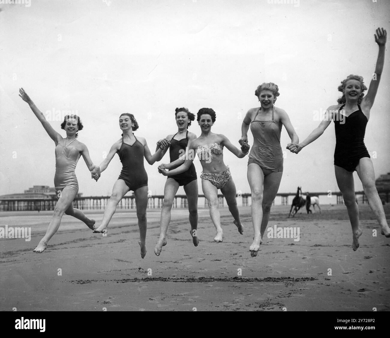 These sprightly Circusettes from the Tower Circus , Blackpool enjoy the ...