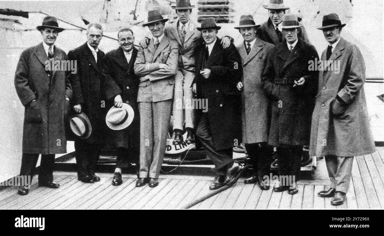 The British Golf team for the Ryder Cup leaving for the USA on the ...