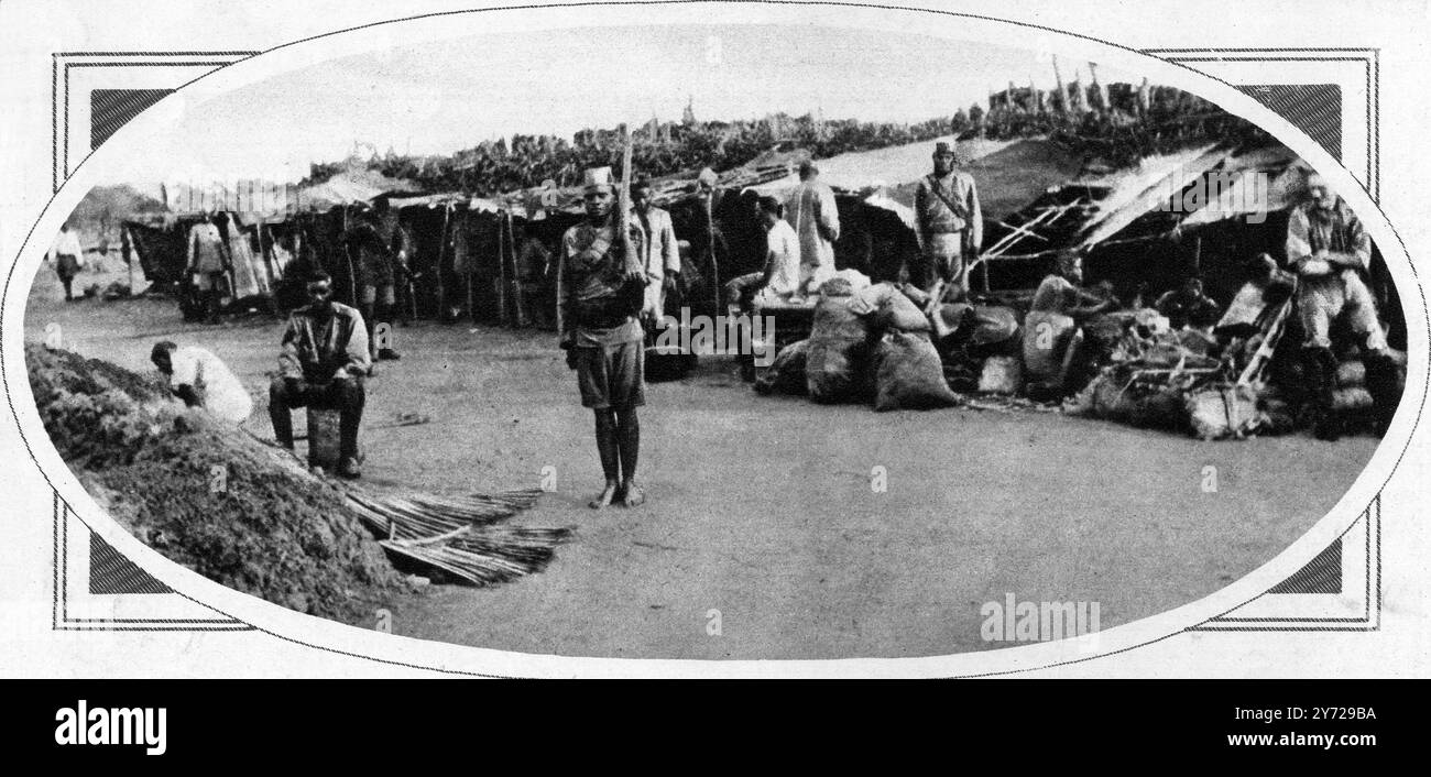 African natives serving the Empire : An encampment of the King's ...