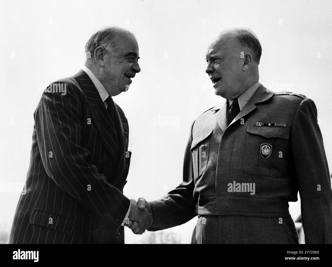 New NATO Secretary General , Lord Ismay , lunches with retiring General ...
