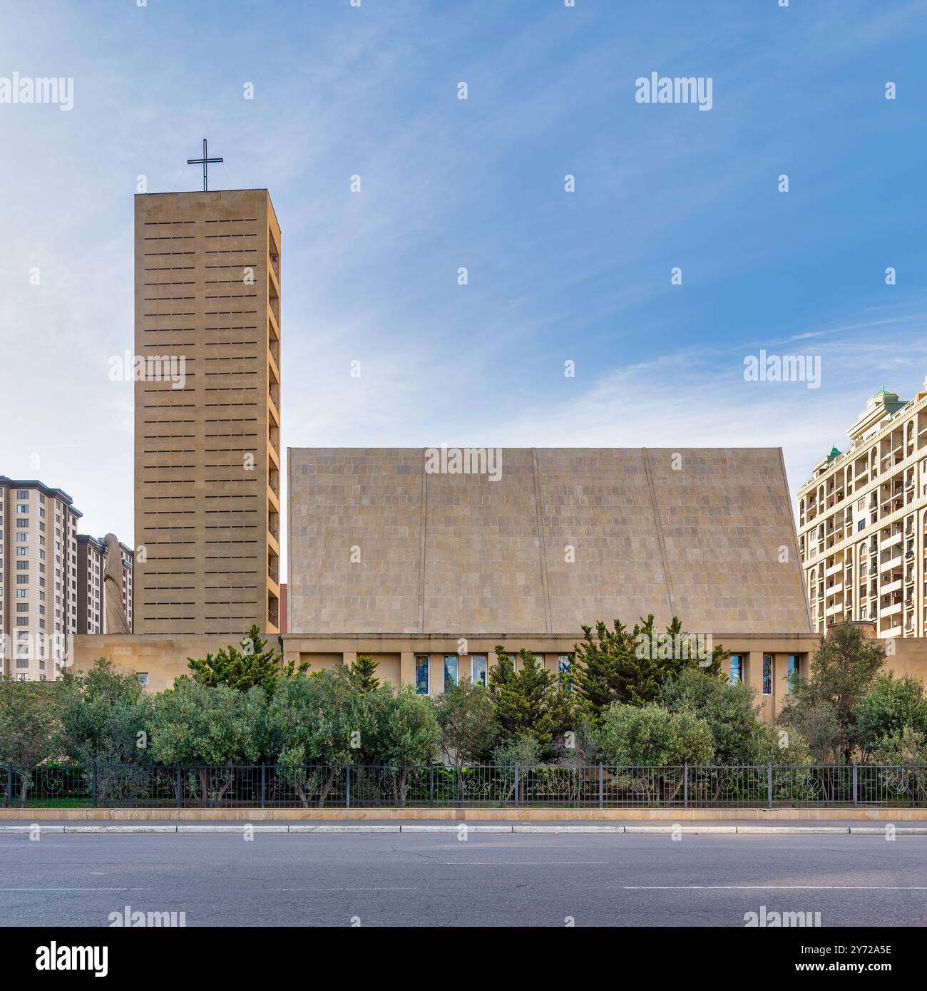 The Neo-Gothic style Church of the Immaculate Conception in Baku ...