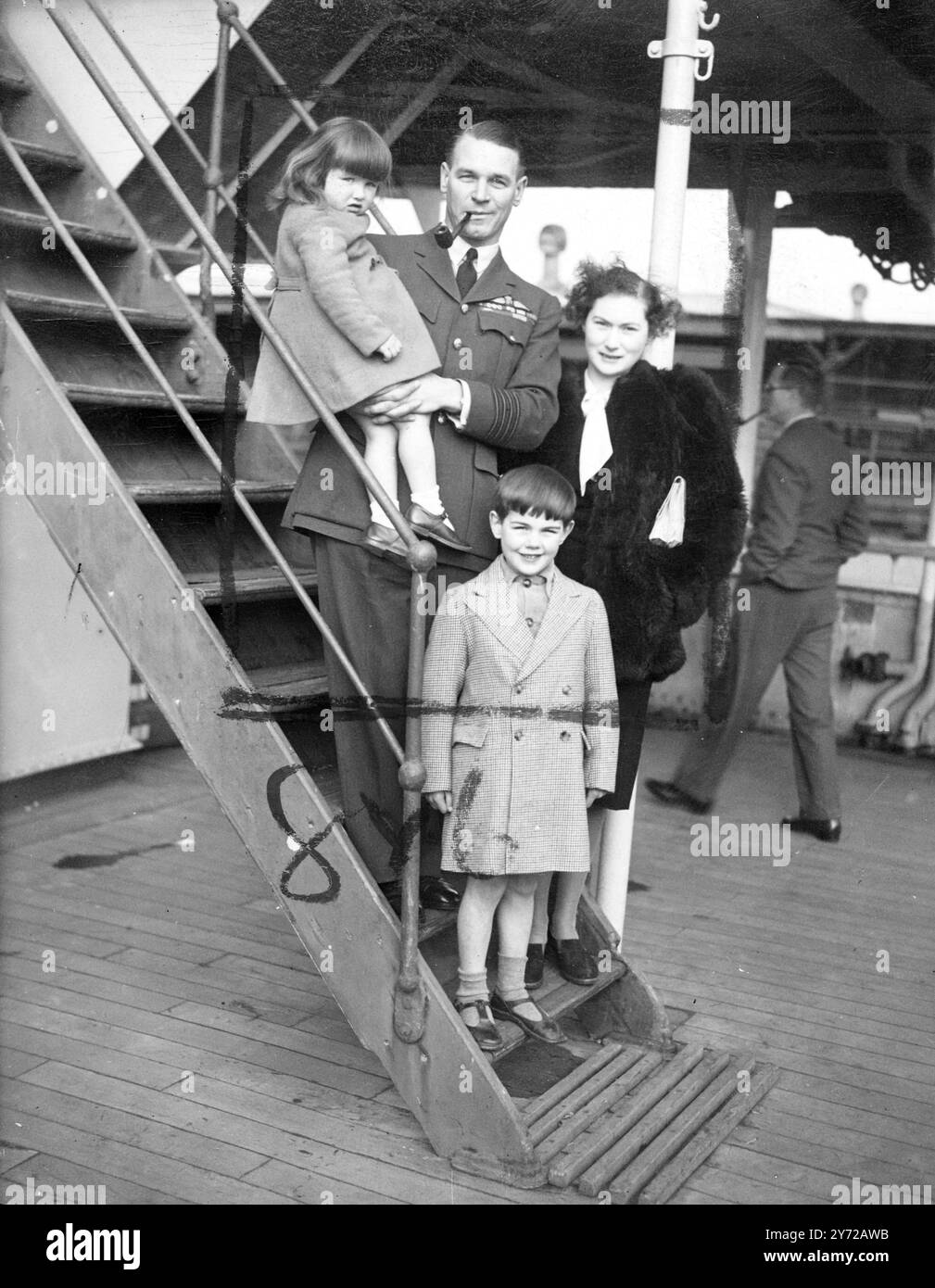 Famous Battle of Britain pilot goes home.Group captain "Sailor" Malan ...