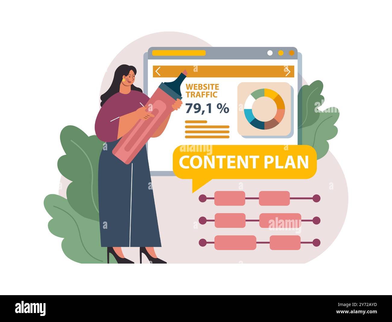 Marketing campaign. Brand or product advertising with entertaining and ...