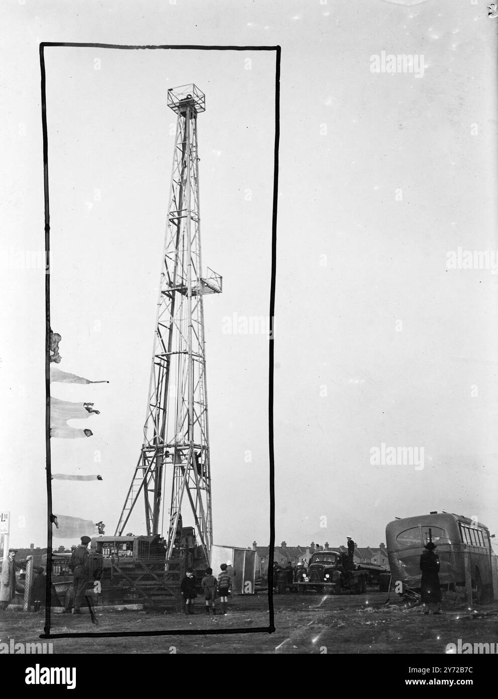 Oil well in London. Drilling began today (Wednesday) in Gibbons Road ...