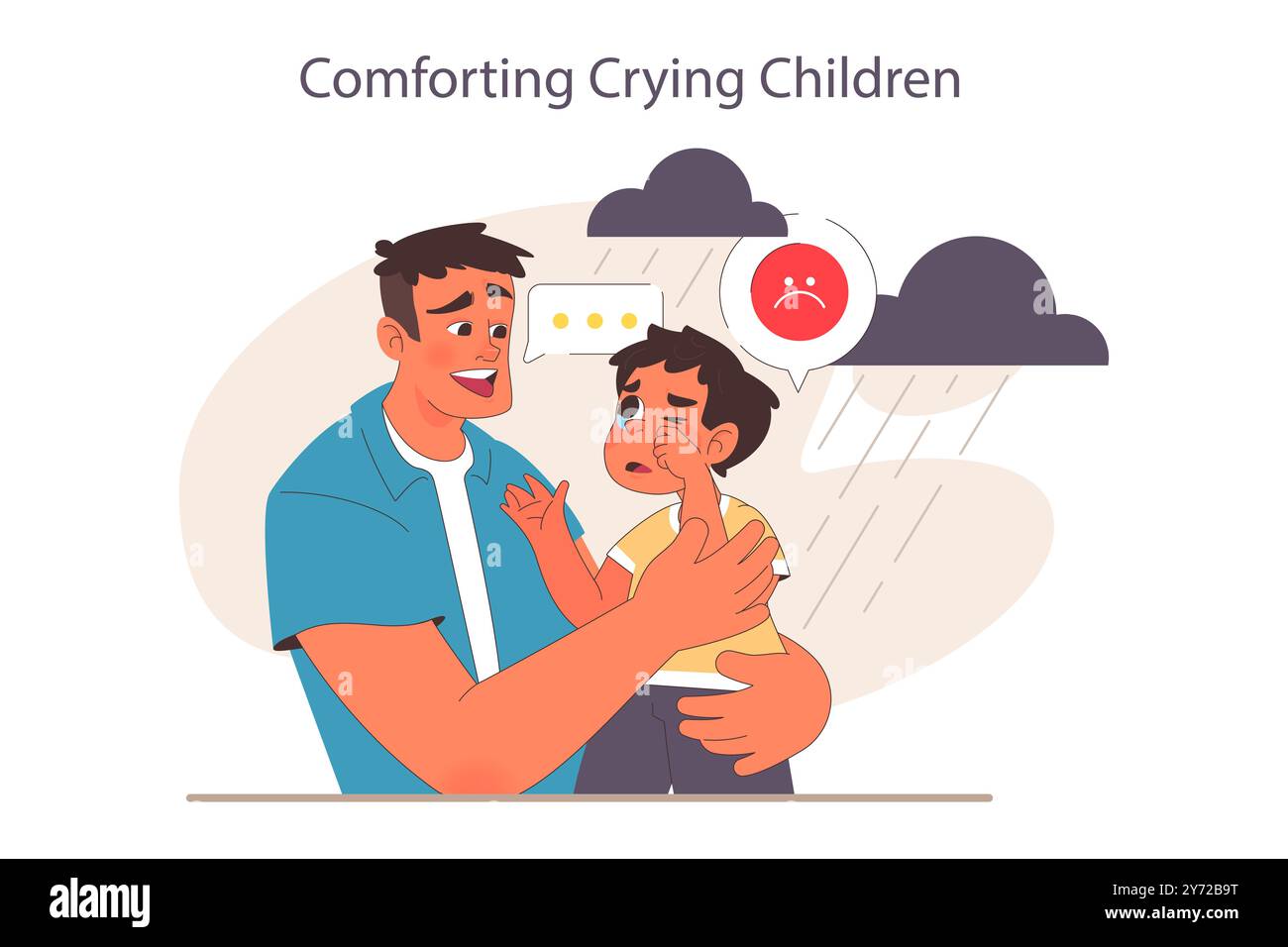 Father and son relationships. Happy loving family, positive parenting ...