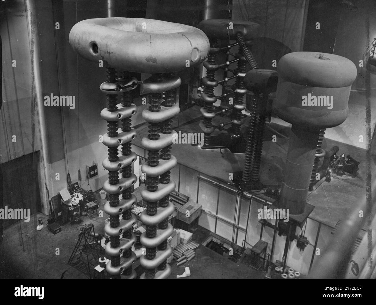 The high tension laboratory in the austin wing built to house, among ...