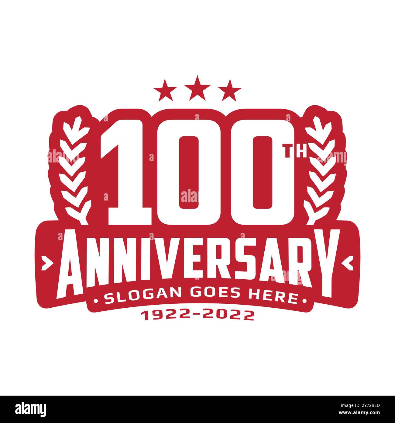 100 years anniversary logo design template. 100th anniversary ...