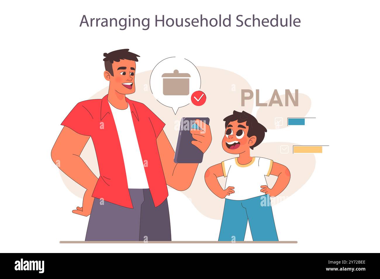 Father and son relationships. Happy loving family, positive parenting ...