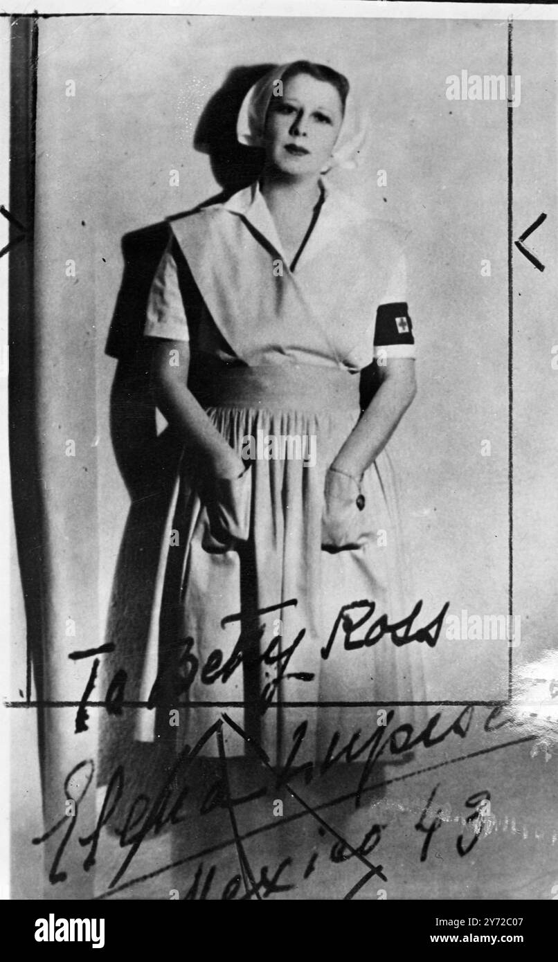 This is the photograph Mdm Lupescu gave to Betty Ross. It shows her in ...