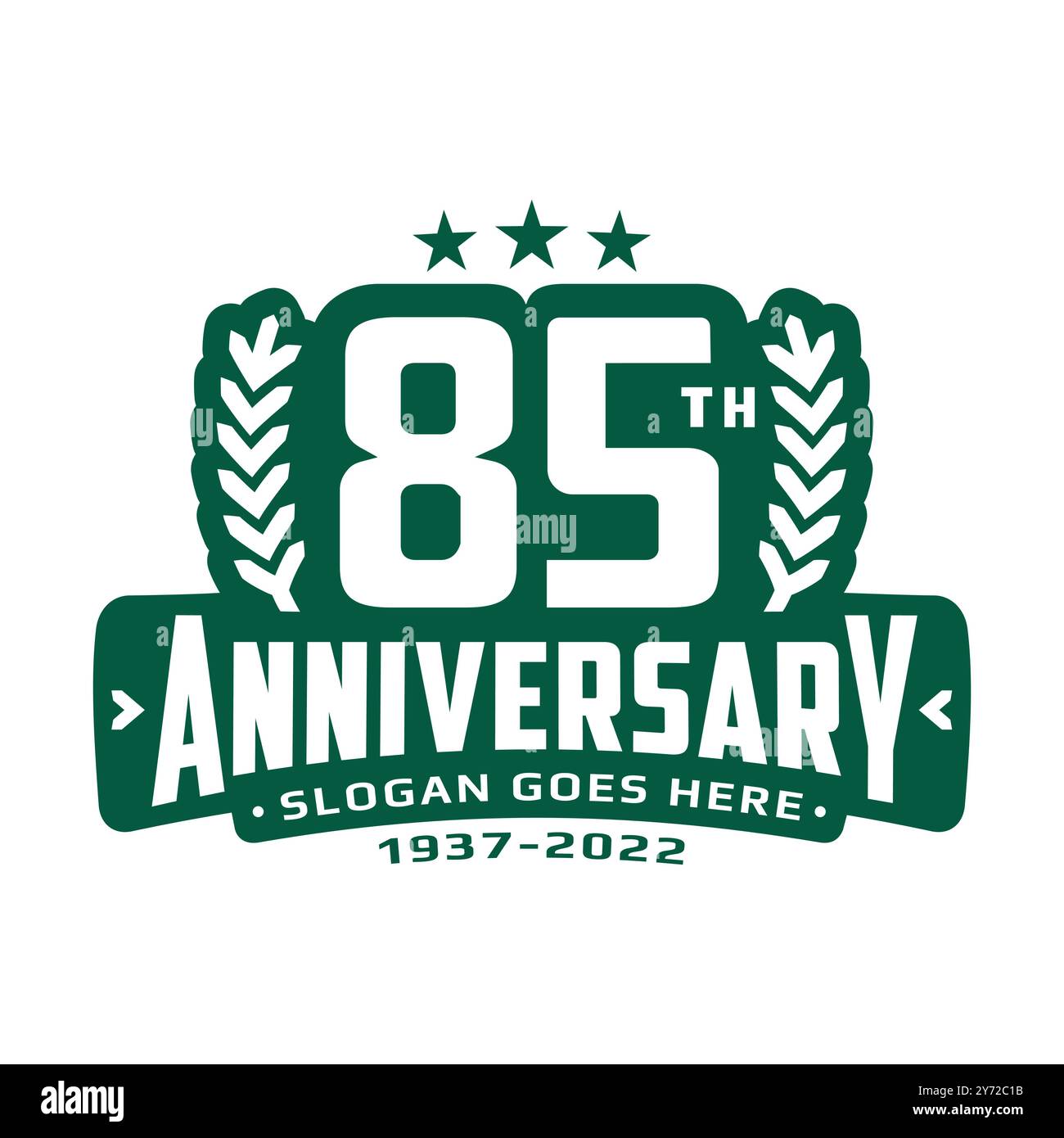 85 years anniversary logo design template. 85th anniversary celebration ...