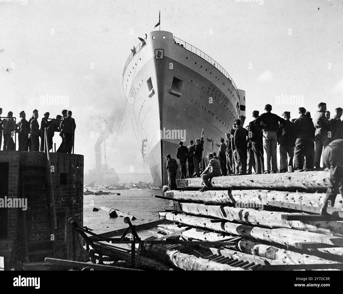 The 31,000 ton liner Orcades, built for the Orient line by Vickers ...