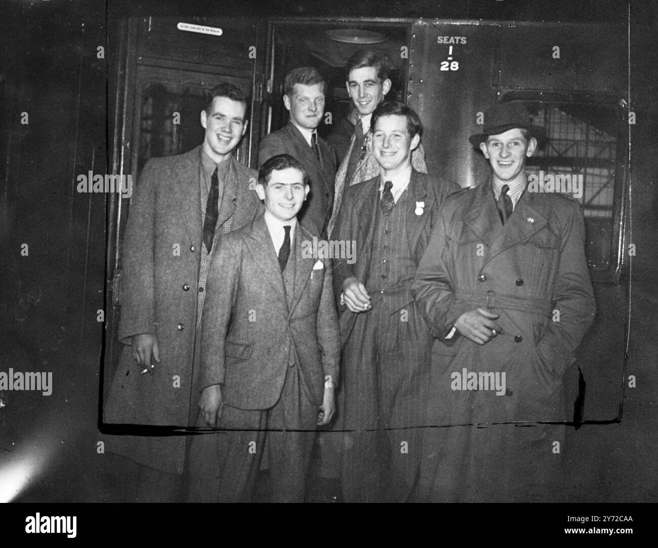 Among the passengers leaving London under Queen Elizabeth boat train ...