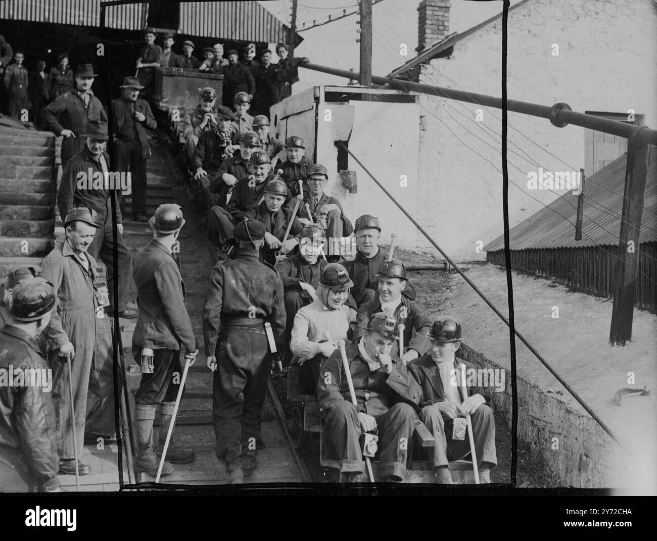 All set for a trip to the coal-face at the Great Mountain Colliery ...