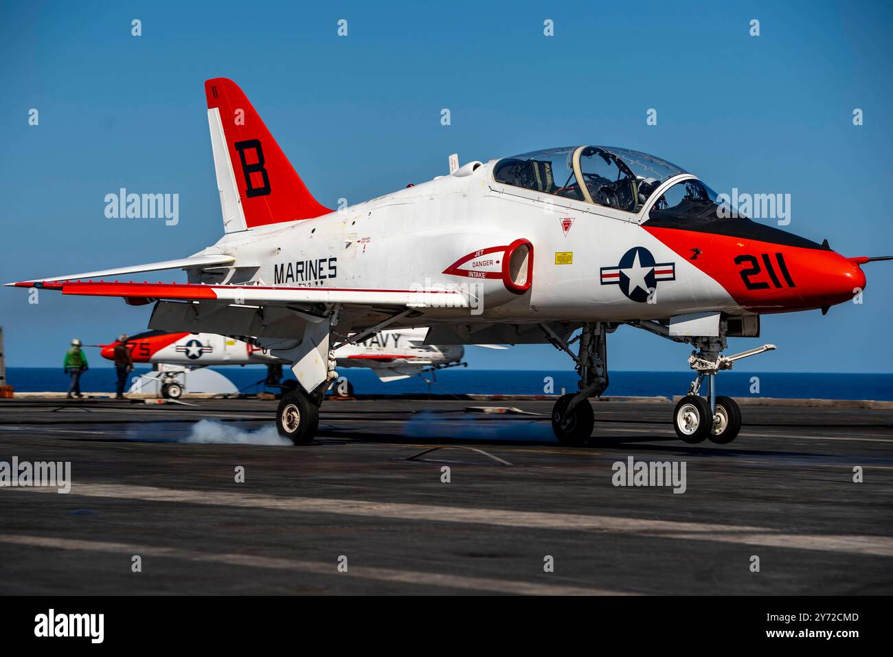 ATLANTIC OCEAN (Sept. 23, 2024) -- A T-45C Goshawk training aircraft ...