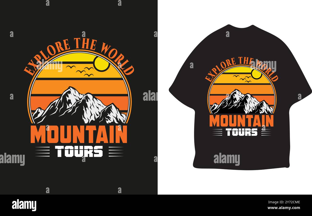 Creative Mountain T Shirt Design Trends Stock Vector Image & Art - Alamy