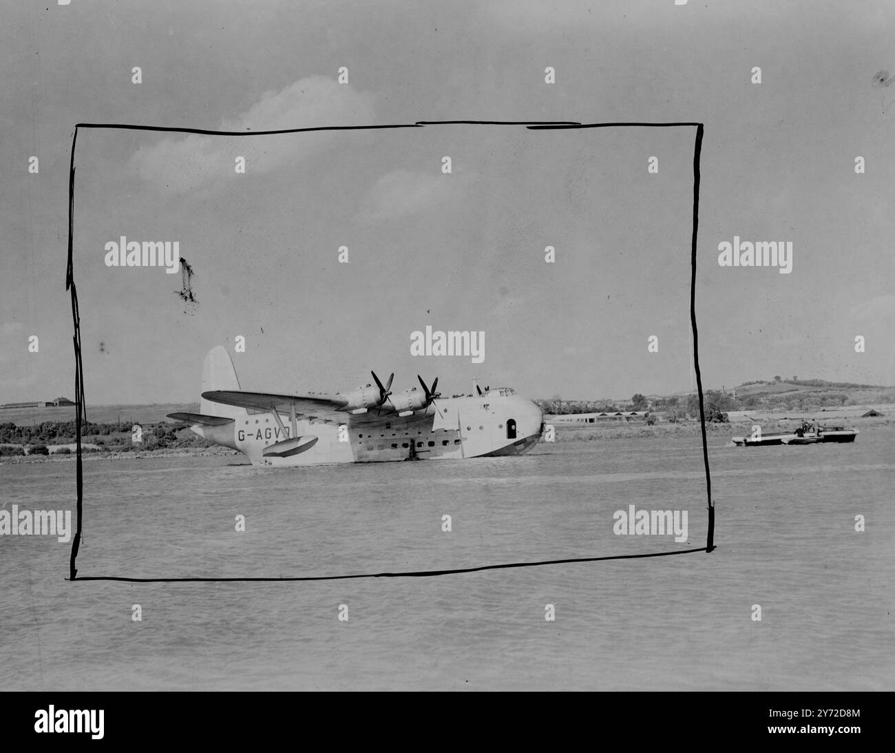 Britain's largest flying boat, the four engined short -saro Shetland ...