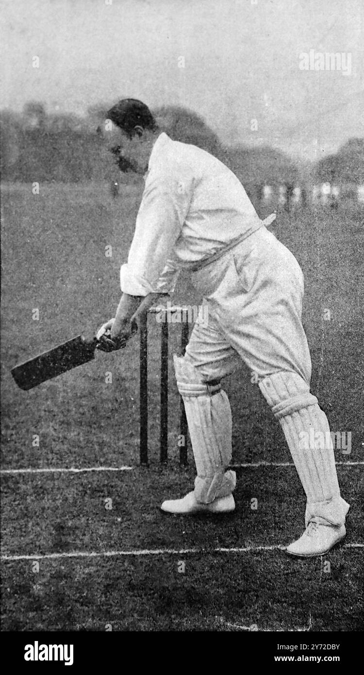 Archival sporting photo: Batting: K. J. Key (Sir Kingsmill James Key ...