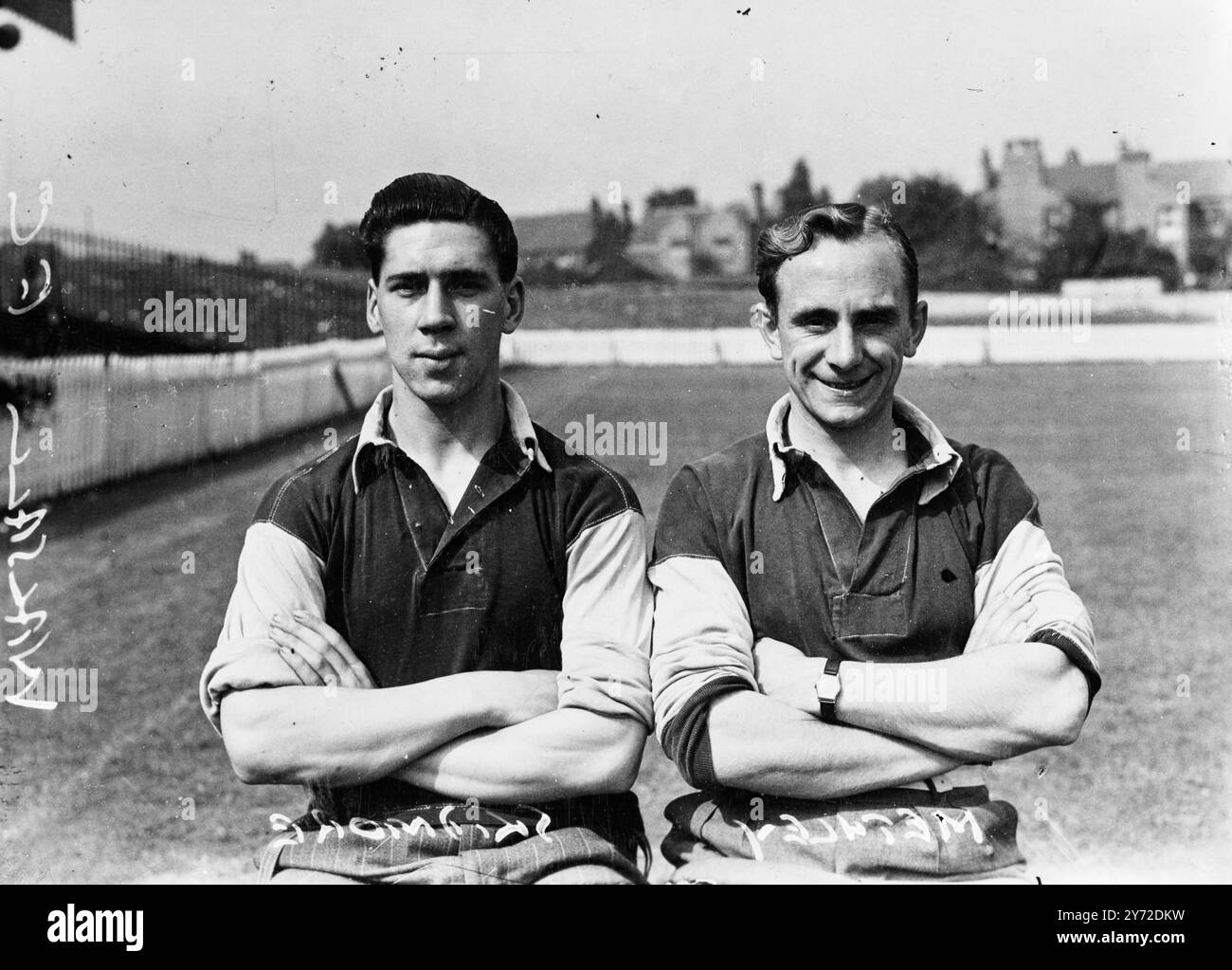 Skidmore (left) and Methley - players for the Walsall Football Club 4 ...