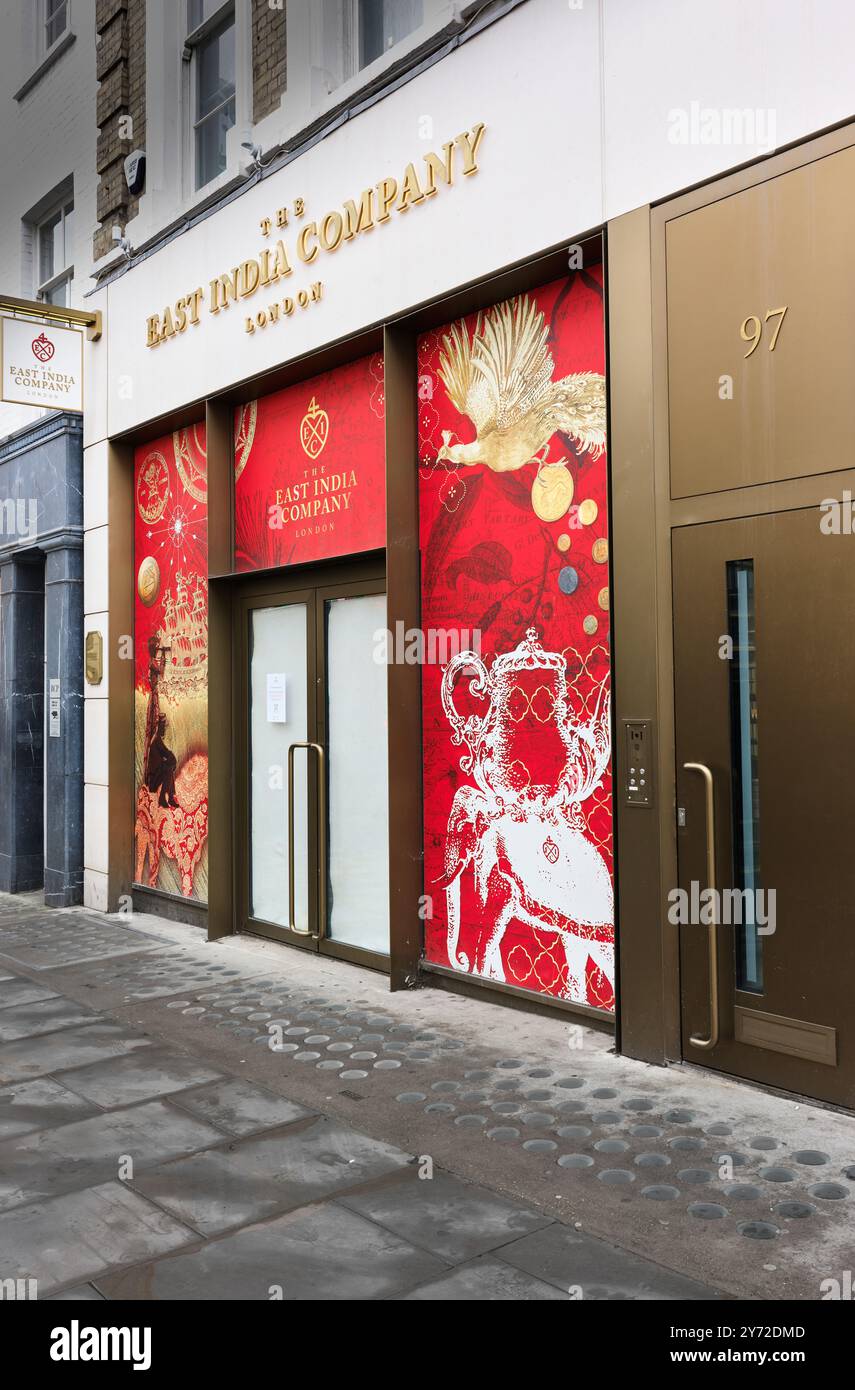 The East India company, established 1600, Mayfair, London, England ...