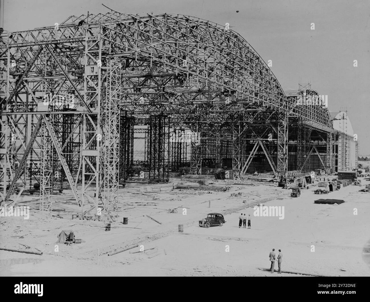 A huge steel skeleton, which will ultimately form the world's largest ...