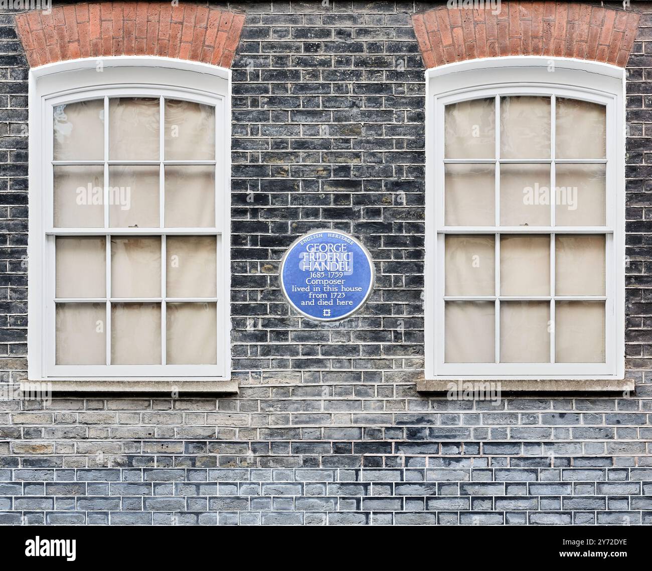 George Frideric Handel, composer, lived in this house from 1723 and ...