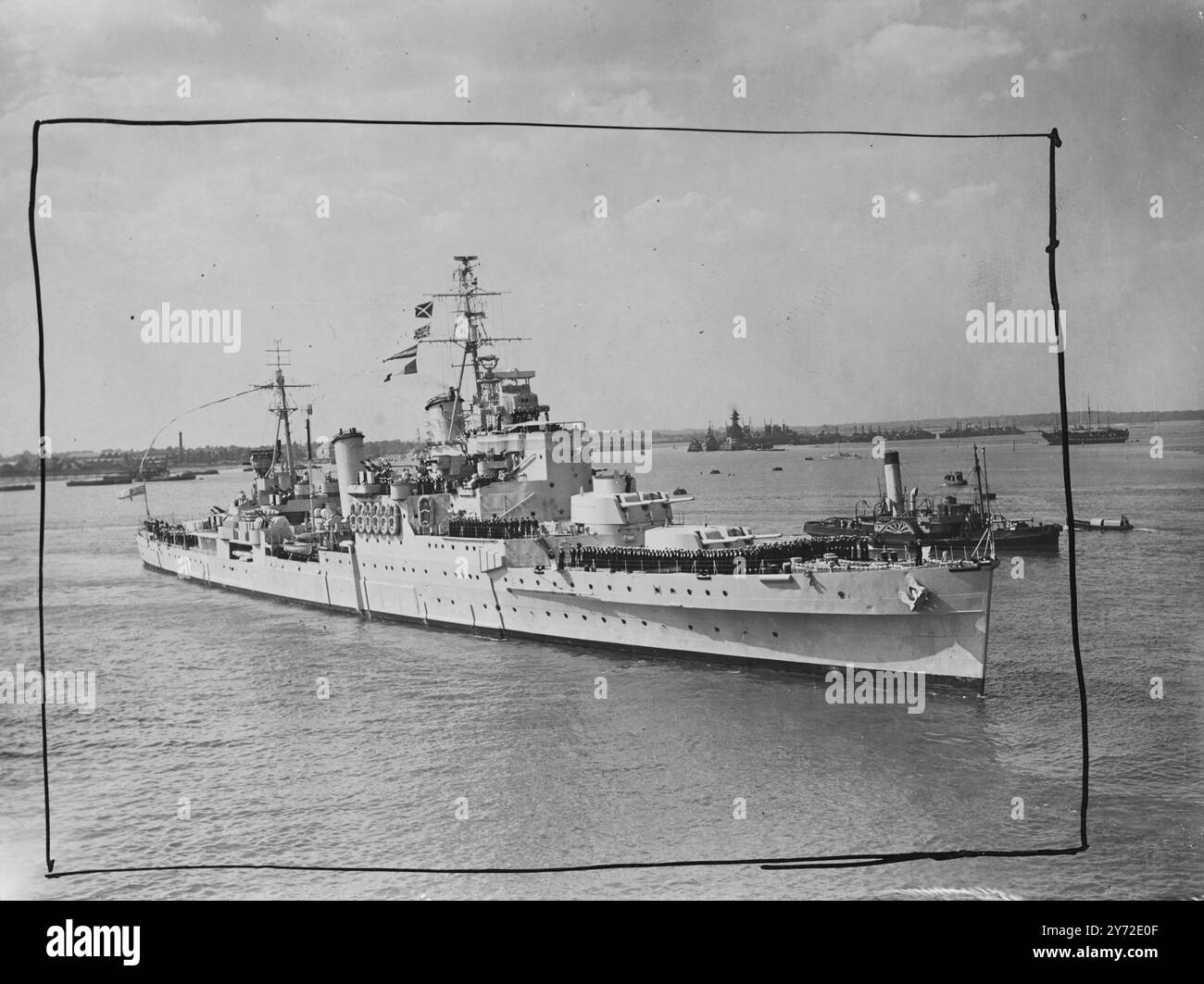 There was a great welcome at Portsmouth for the Southampton class ...