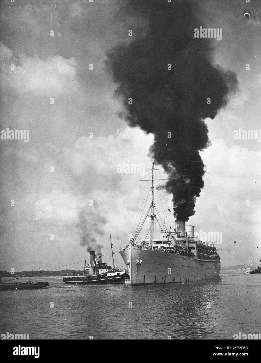P&O Liner "Chitral" , built 1925 23 August 1947 Stock Photo - Alamy