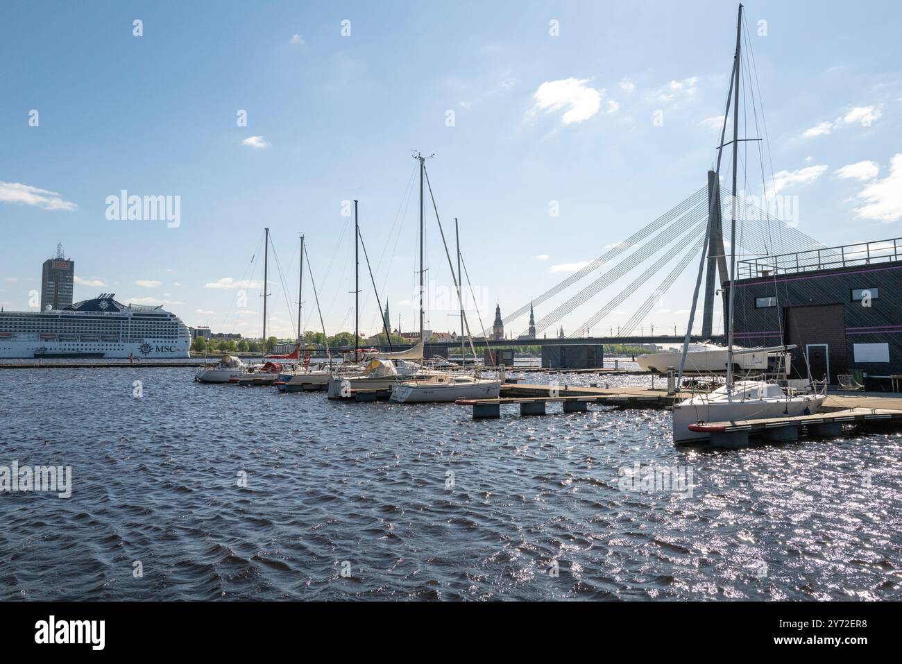 Riga city marina hi-res stock photography and images - Alamy