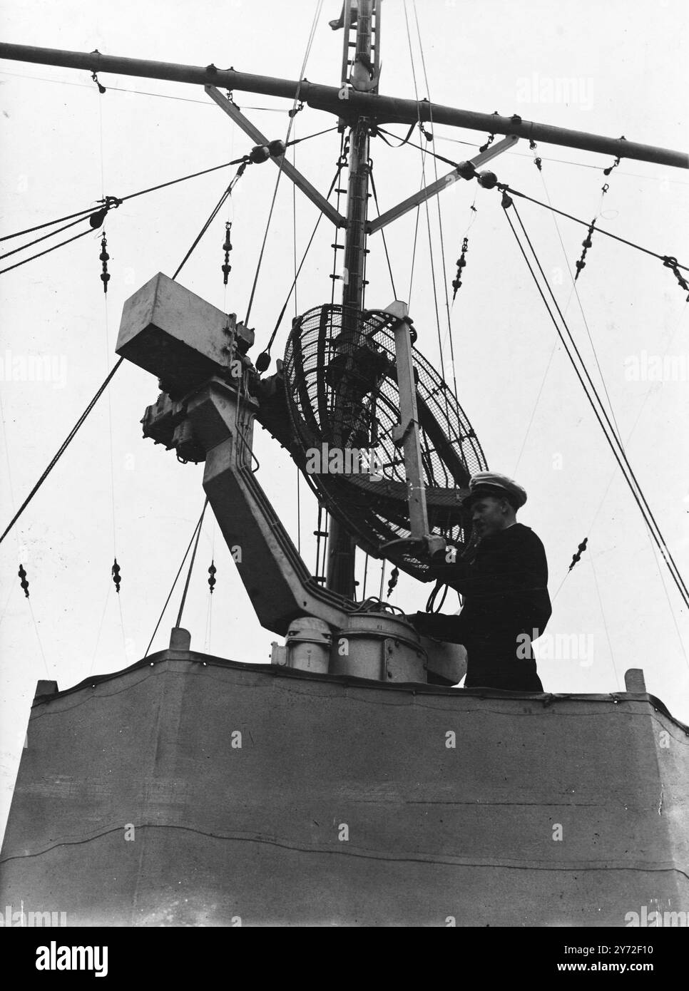 The 'Met' service puts to sea. The first of the new Air Ministry Ocean ...