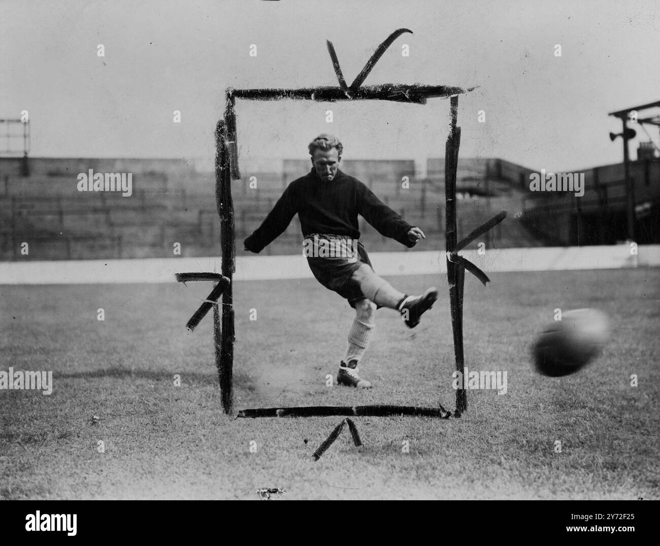 New West Ham player. Pictured here kicking off in fine style is the new ...