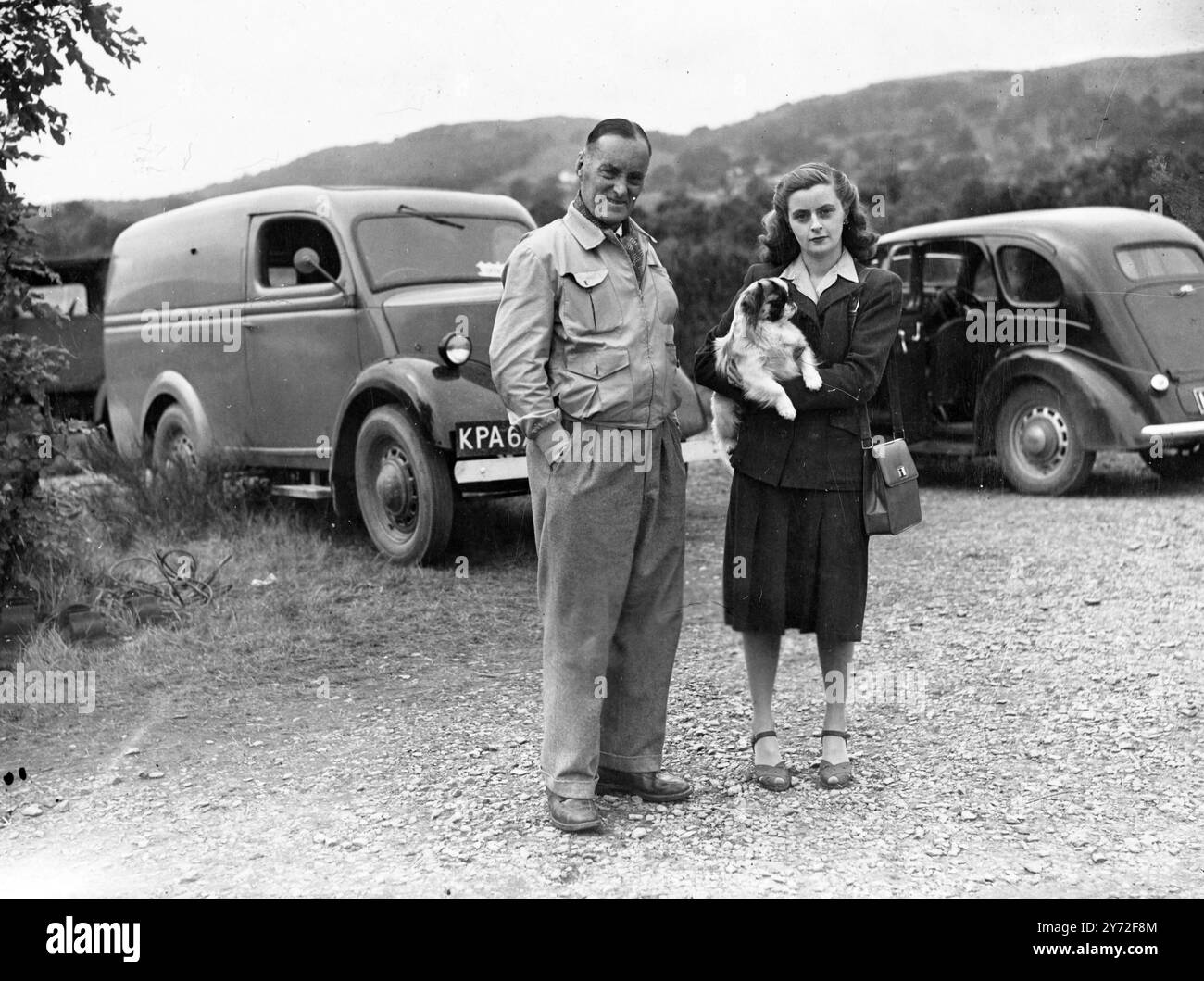 Donald Malcolm Campbell CBE, British speed record breaker with his ...
