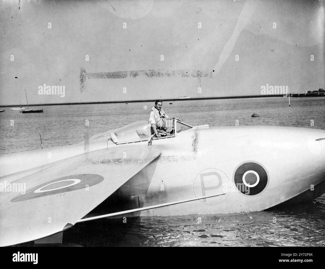 Britain's latest advance in the air the first jet propelled flying boat ...