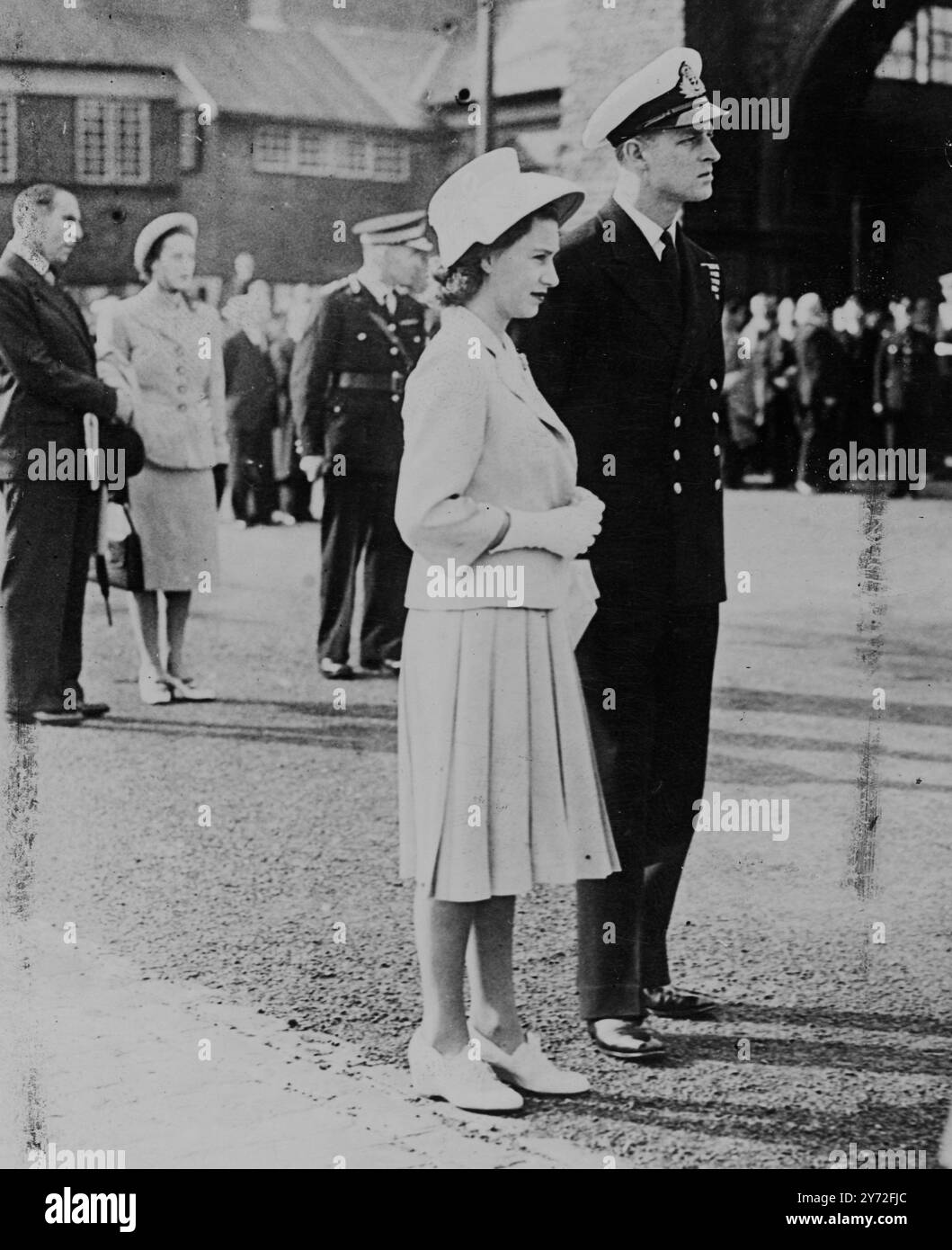 There majesties the King and Queen accompanied by the Princesses and by ...