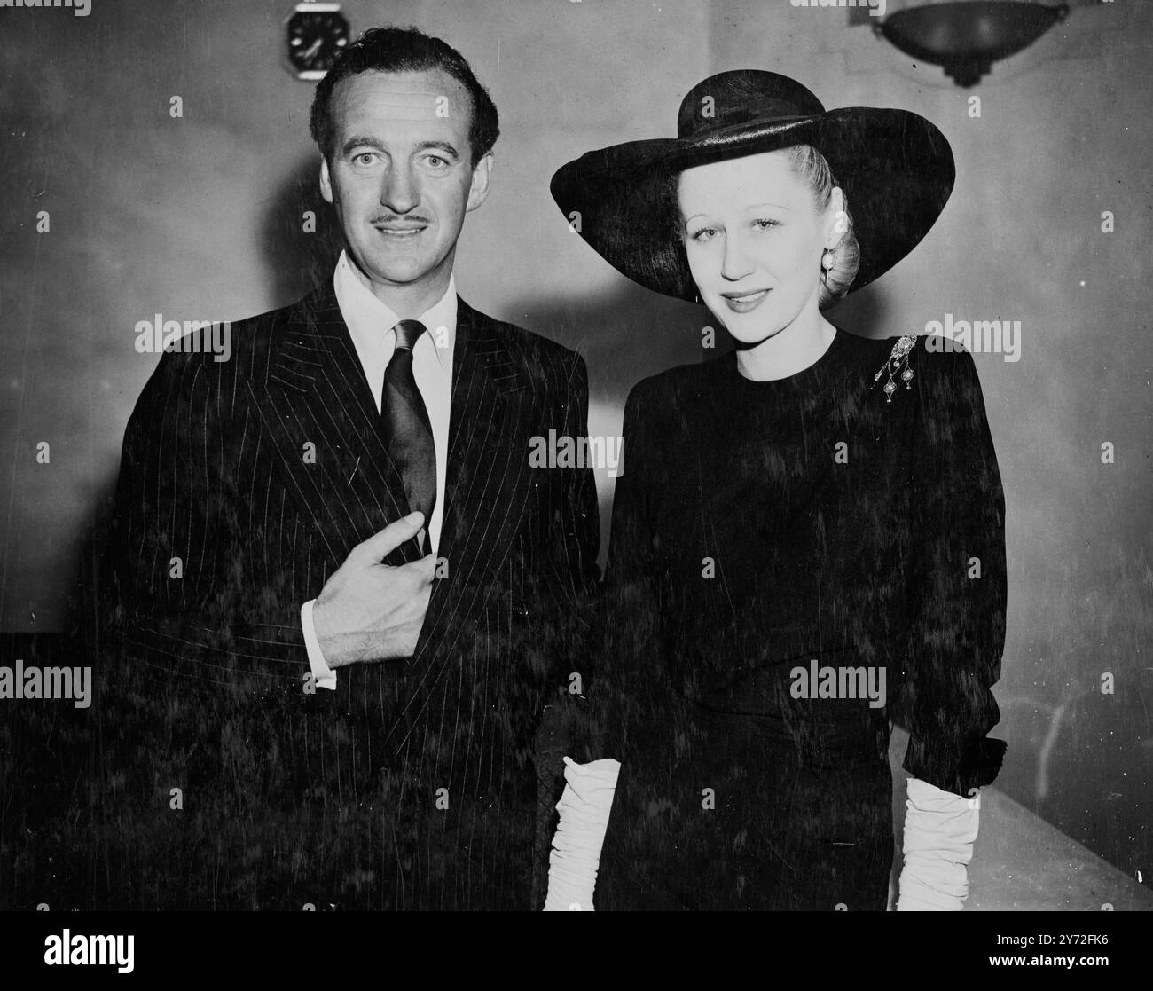 The British-born actor David Niven who arrived in this country from ...