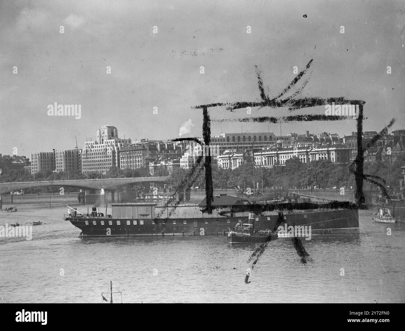 HMS president, the headquarters training ship of the London division of ...